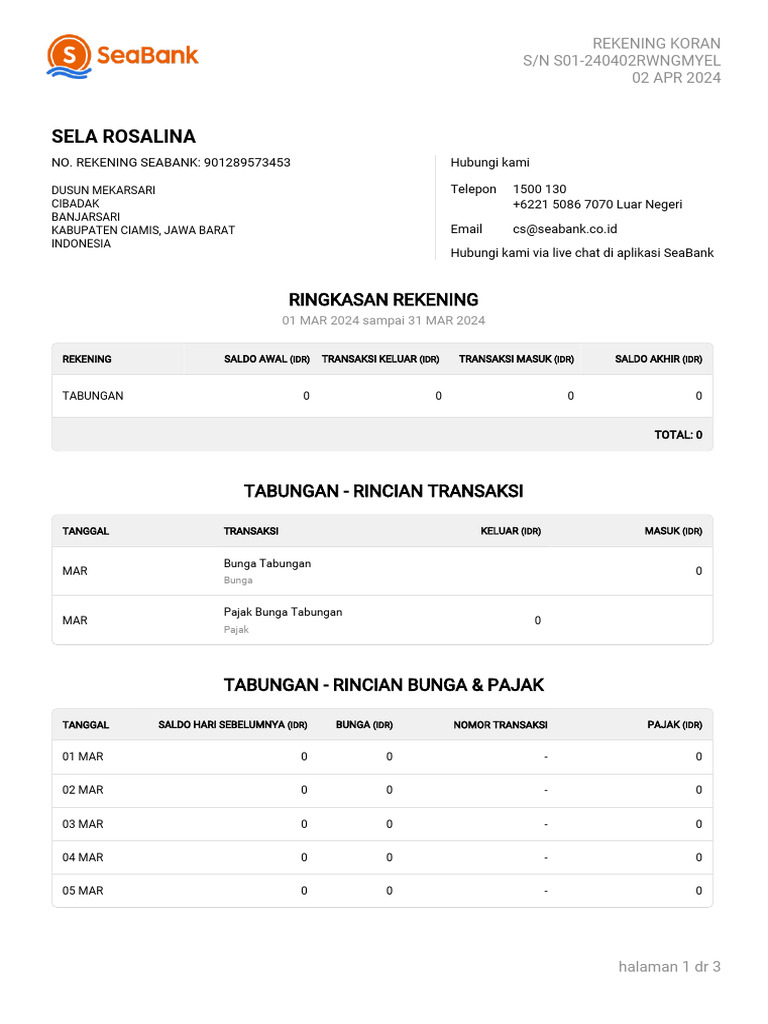 Seabank Statement 20240402 | PDF
