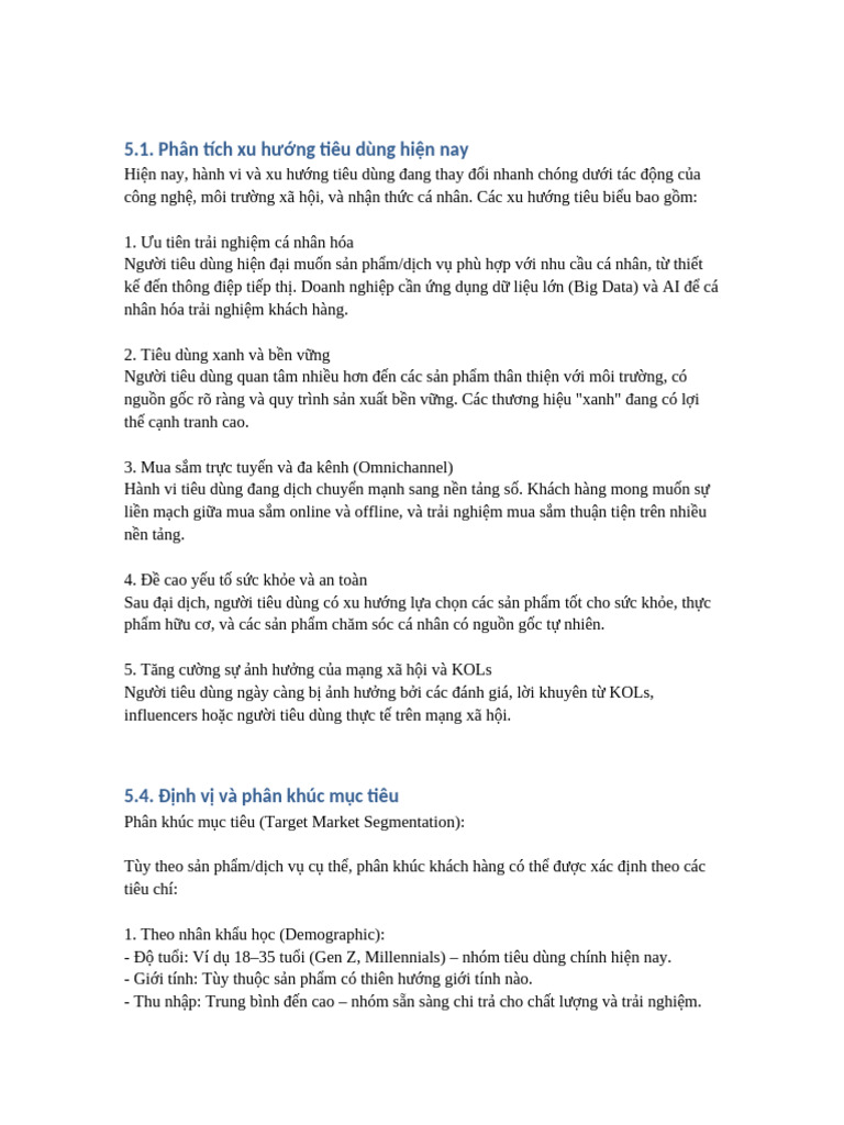 Phan Tich Tieu Dung Va Dinh Vi | PDF