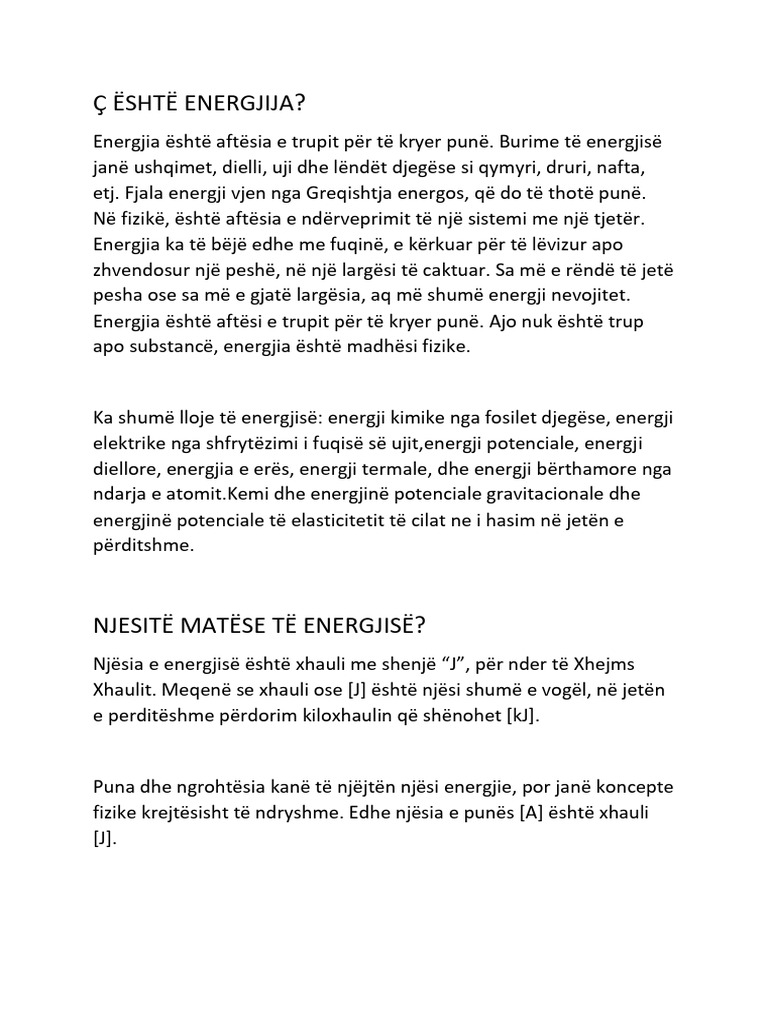 Ceshte Energjia | PDF