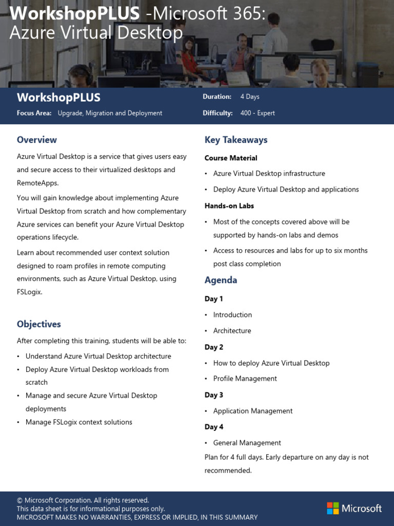 Microsoft 365 Azure Virtual Desktop | PDF | Microsoft Azure | Microsoft ...