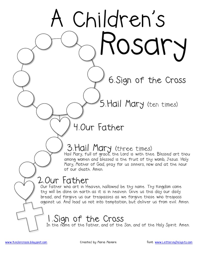 Kids' Guide to the Holy Rosary | PDF