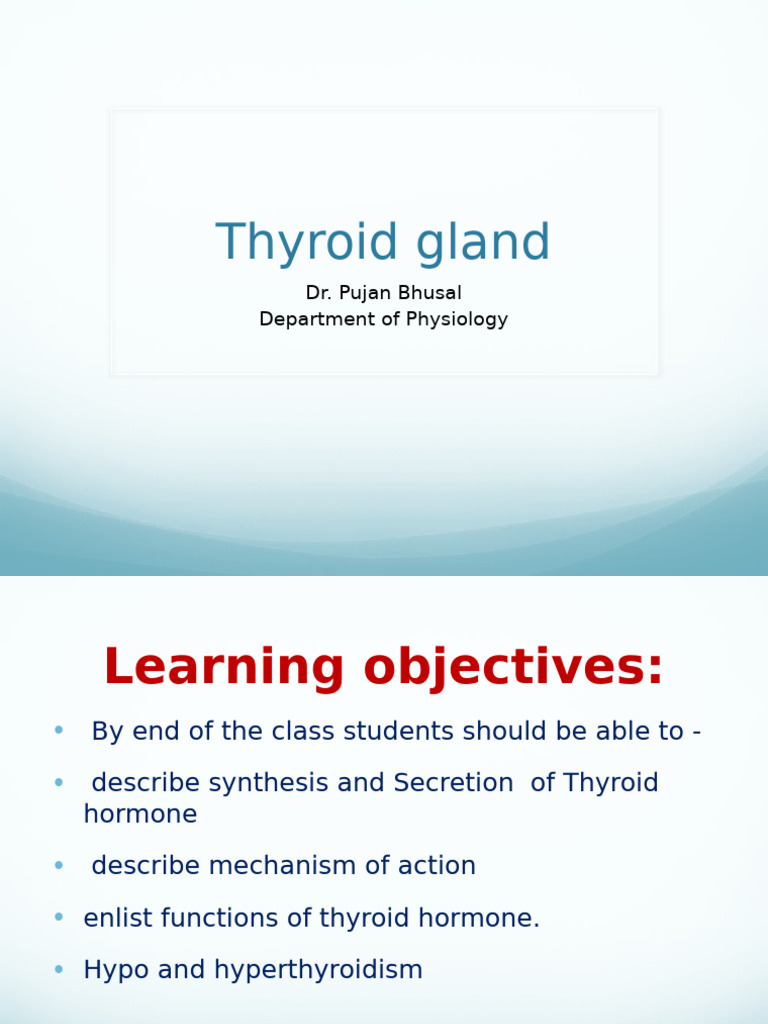 Thyroid Gland - 2082-1 | PDF | Thyroid | Hyperthyroidism