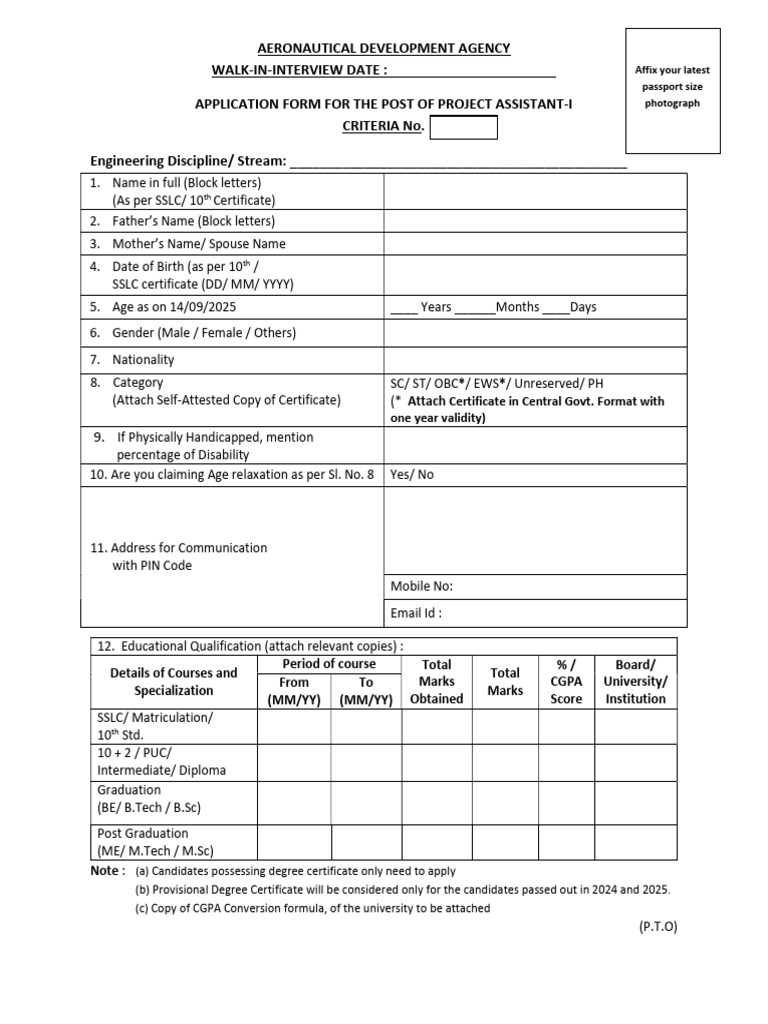 Attach: Certificate in Central Govt. Format With One Year Validity) | PDF
