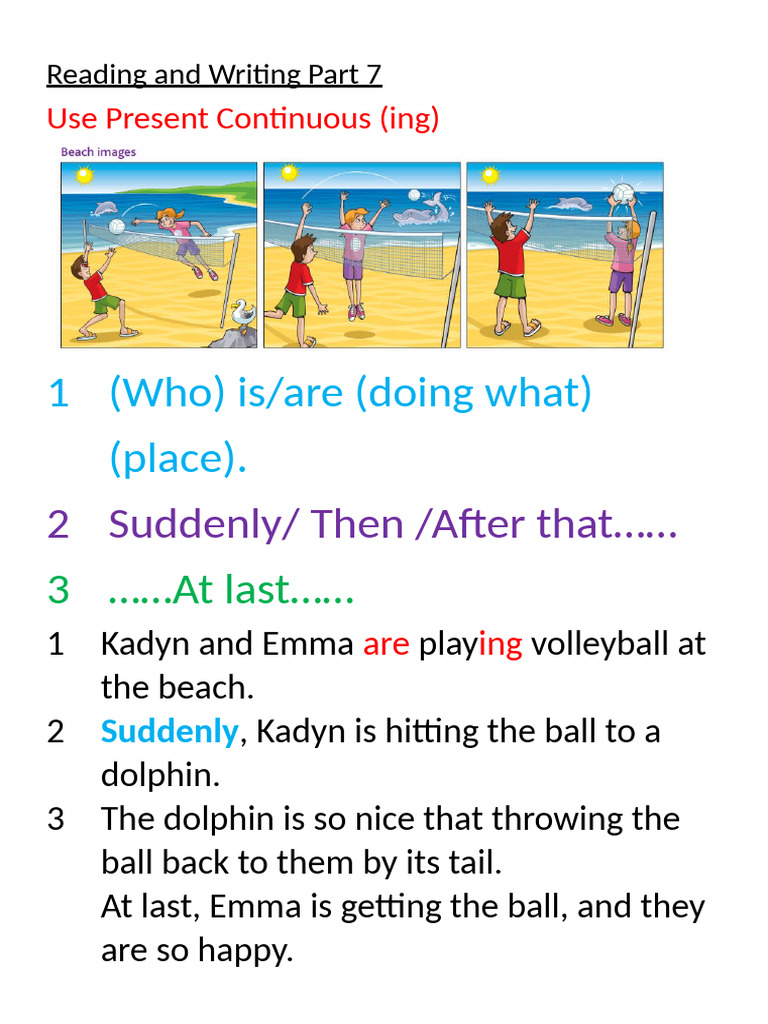 Reading and Writing Part 7 | PDF