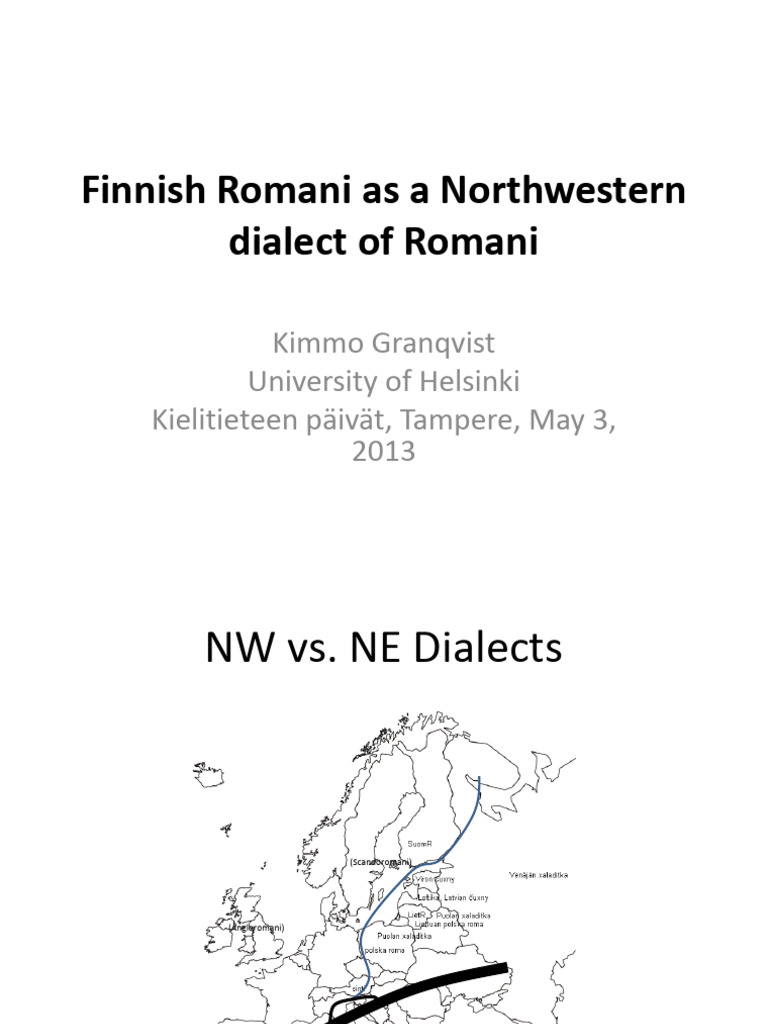 Finnish Romani As A Northwestern Dialect | PDF | Morphology ...