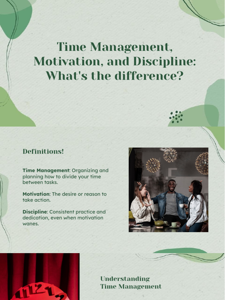 Slidesgo Time Management Motivation and Discipline The Ultimate ...