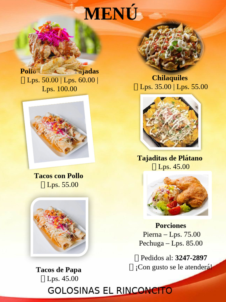 Ana Ruth Menu | PDF