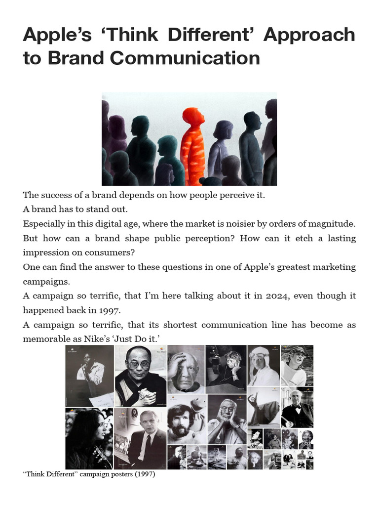 Apple's Think Different | PDF | Brand | Apple Inc.