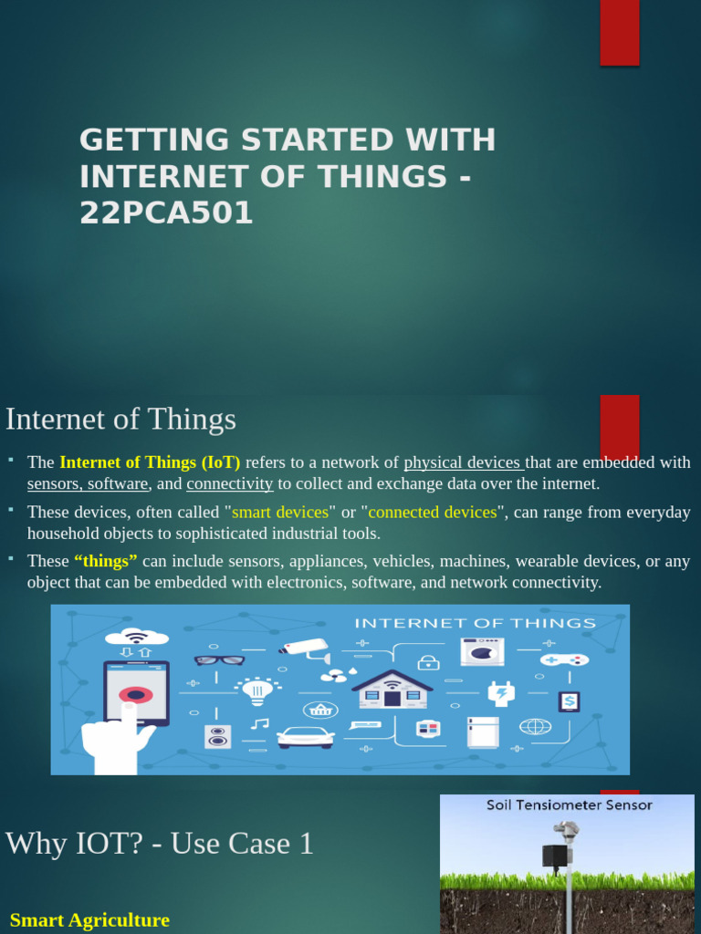 Introduction to Internet of Things | PDF | Internet Of Things | Cloud ...
