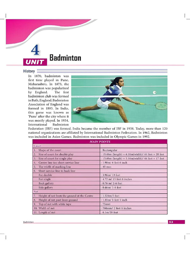 Badminton 1 | PDF