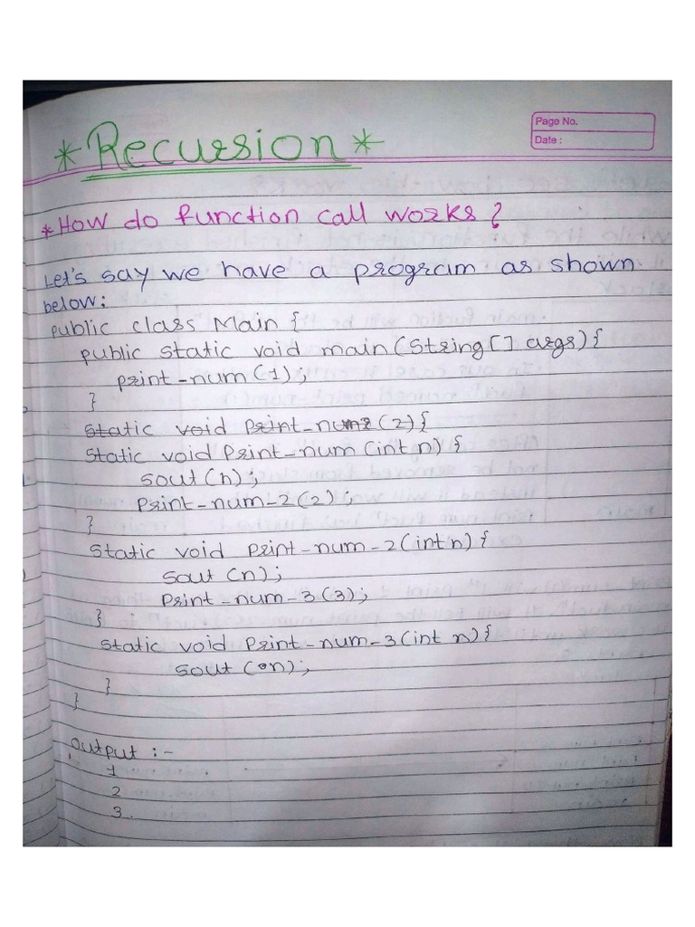 Day19 Recursion | PDF