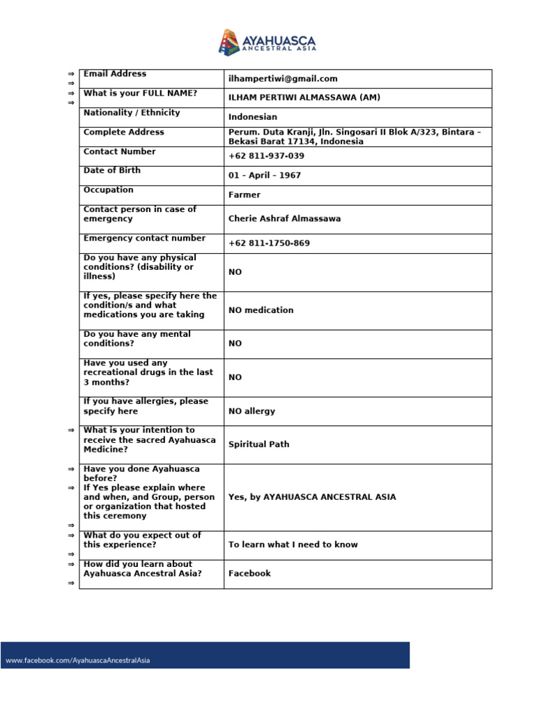 AAA Survey Form AM | PDF | Disability | Health Sciences