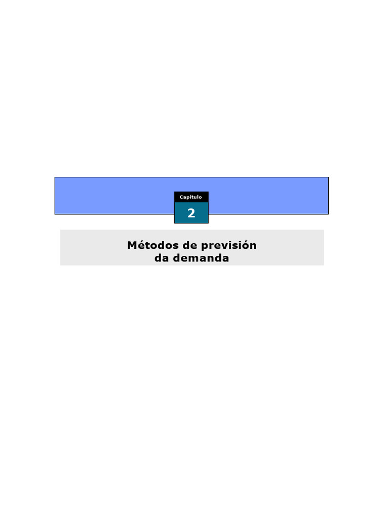 Cap2 Previsión Demanda | PDF