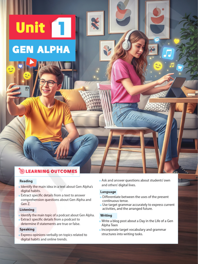 G8 English Unit1 Al - Adwaa-Gem T1-2026 | PDF | Grammatical Conjugation ...