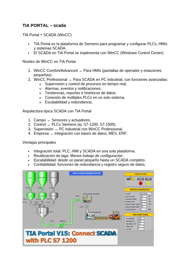 SCADA en TIA Portal: WinCC y LabVIEW | PDF
