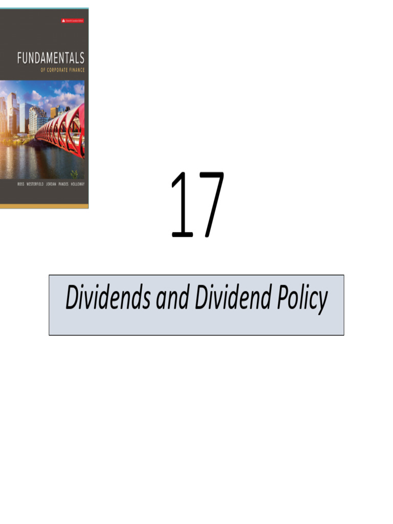 Chapter - 17-Dividends and Dividend Policy | PDF | Dividend | Stocks