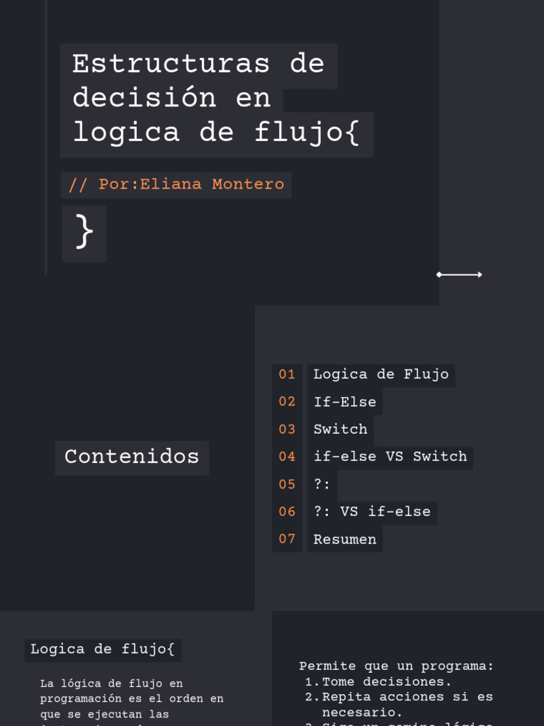 Estructuras de Decisión en Lógica de Flujo | PDF | Programación de computadoras | Informática