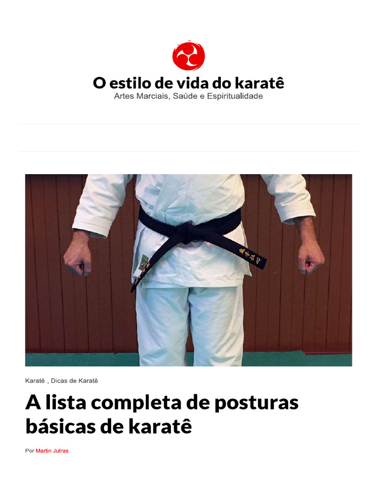 Posturas Básicas de Karatê | PDF