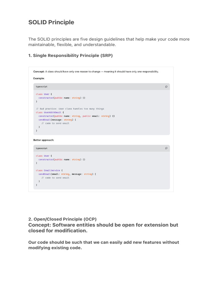 SOLID Principle | PDF