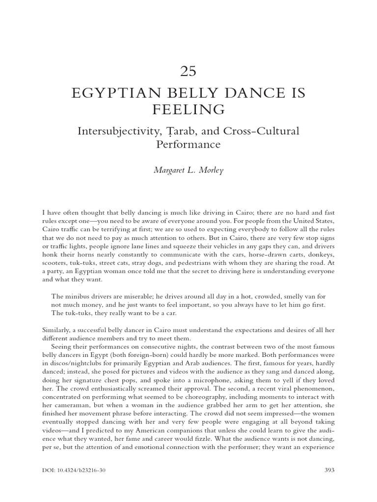 Morley, Egyptian Belly Dance Is Feeling | PDF | Dances | Egypt