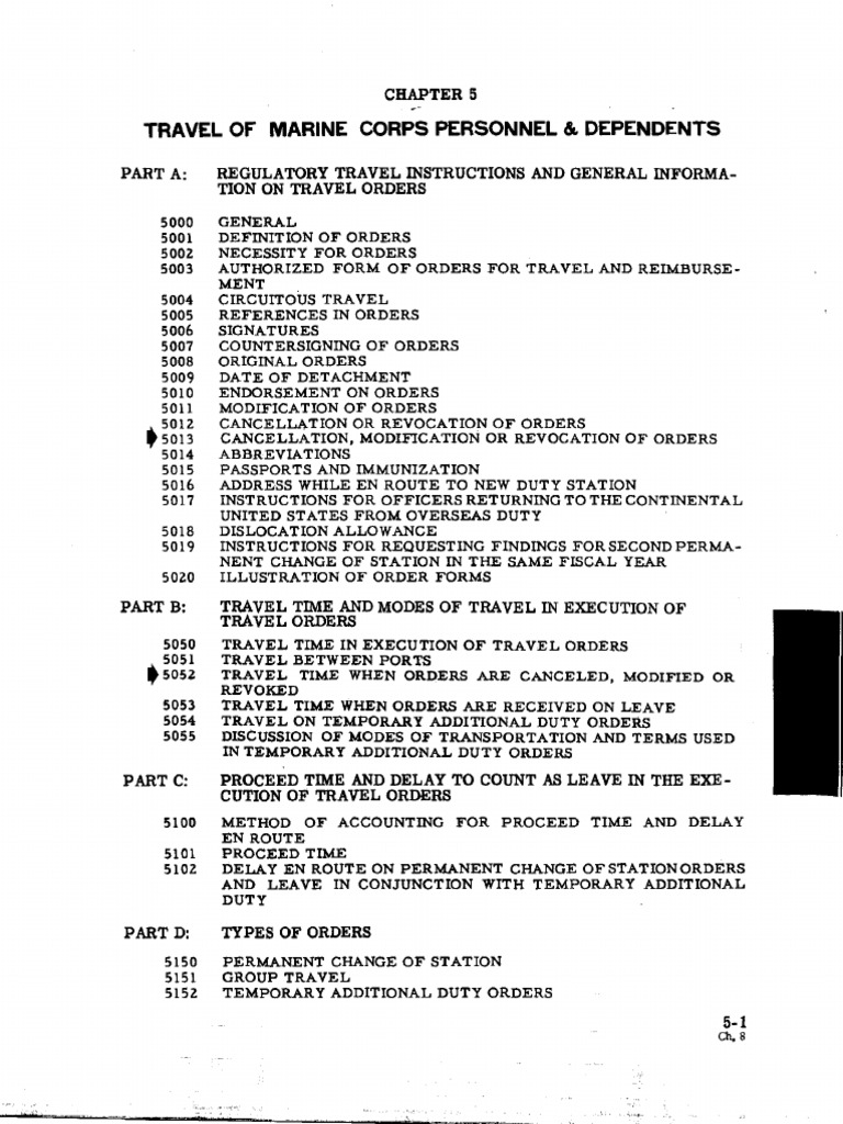 Marine Corps Travel Orders Guide | PDF | United States Marine Corps ...