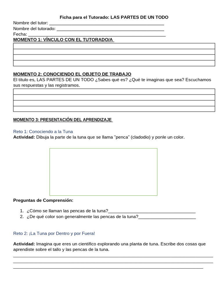 Registro Caracteristicas Morfologicas de La Tuna | PDF | Tallo de la ...