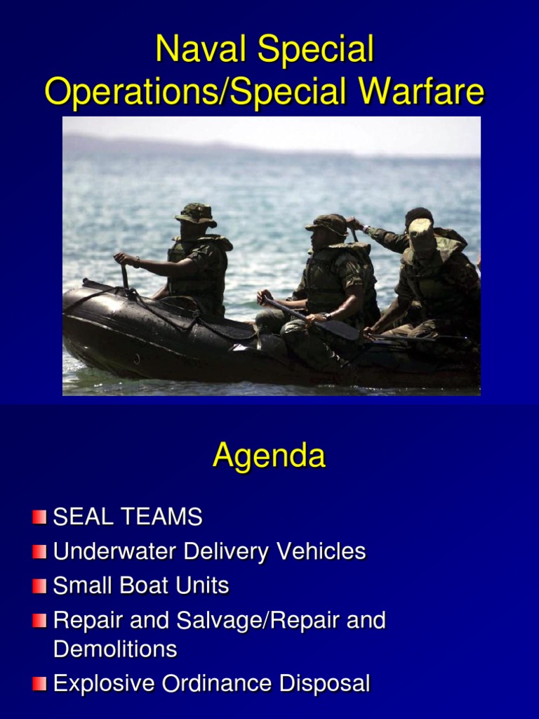 Naval Special Ops and SWCC Missions, Equipment, Roles | PDF