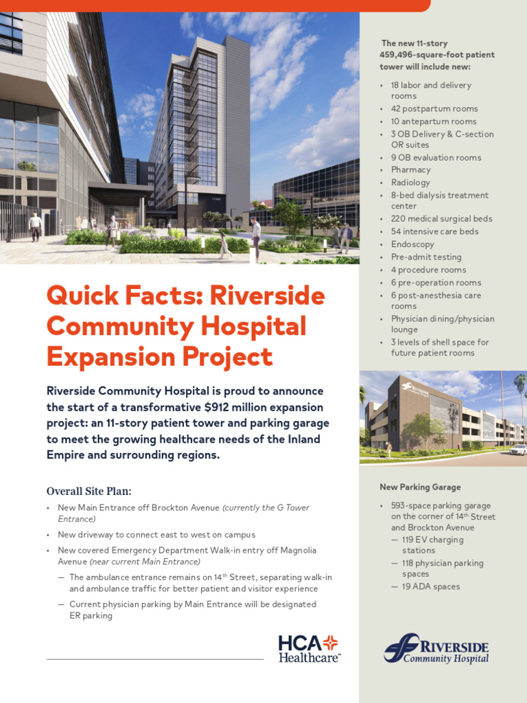 Riverside Community Hospital Expansion Plan | PDF | Hospital | Health ...