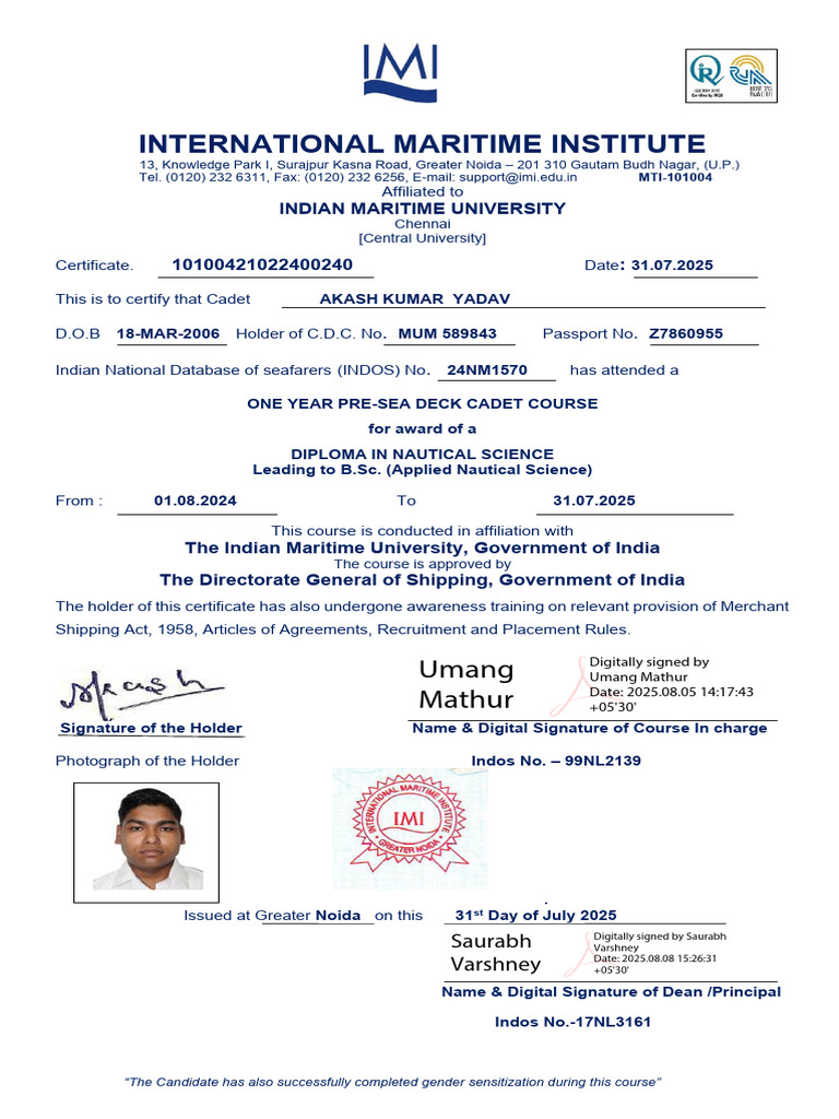 Akash Kumar Yadav - 1 | PDF | Water Transport | Shipping