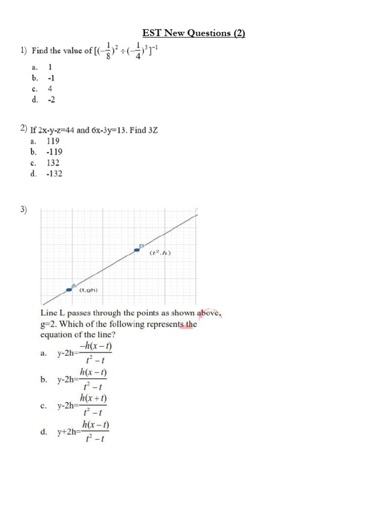 New EST Exam 4 | PDF