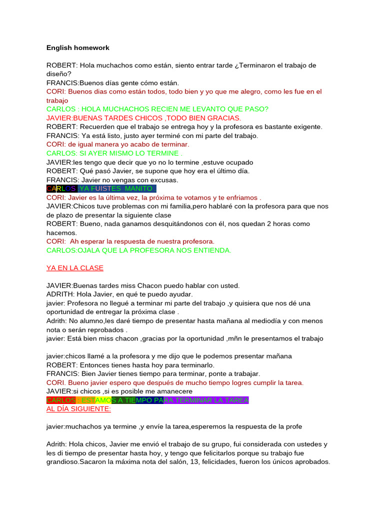 English Homework 1 | PDF