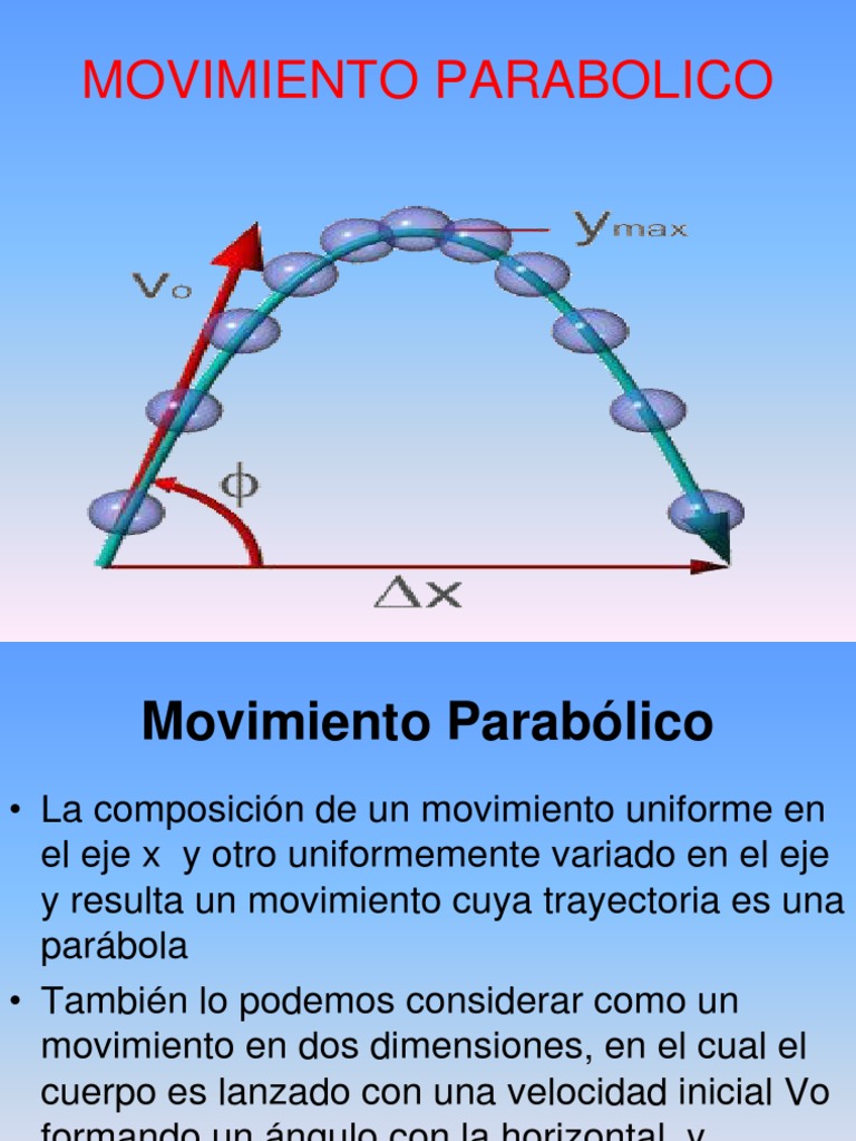 Movimiento Parabolico | PDF