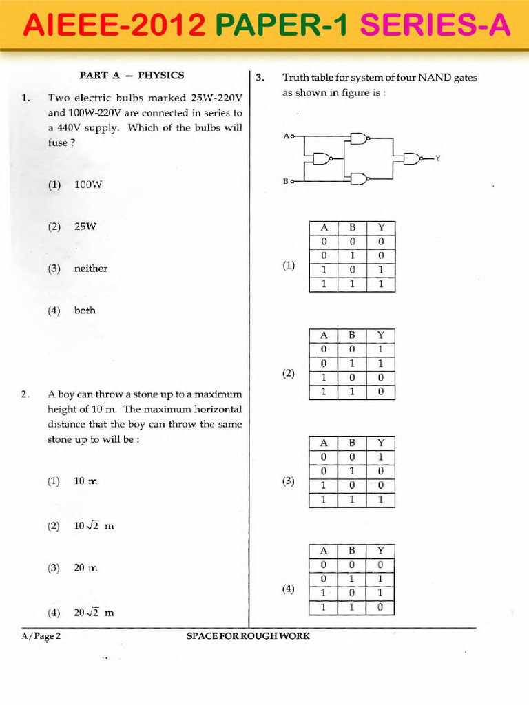 Aieee 2012 | PDF