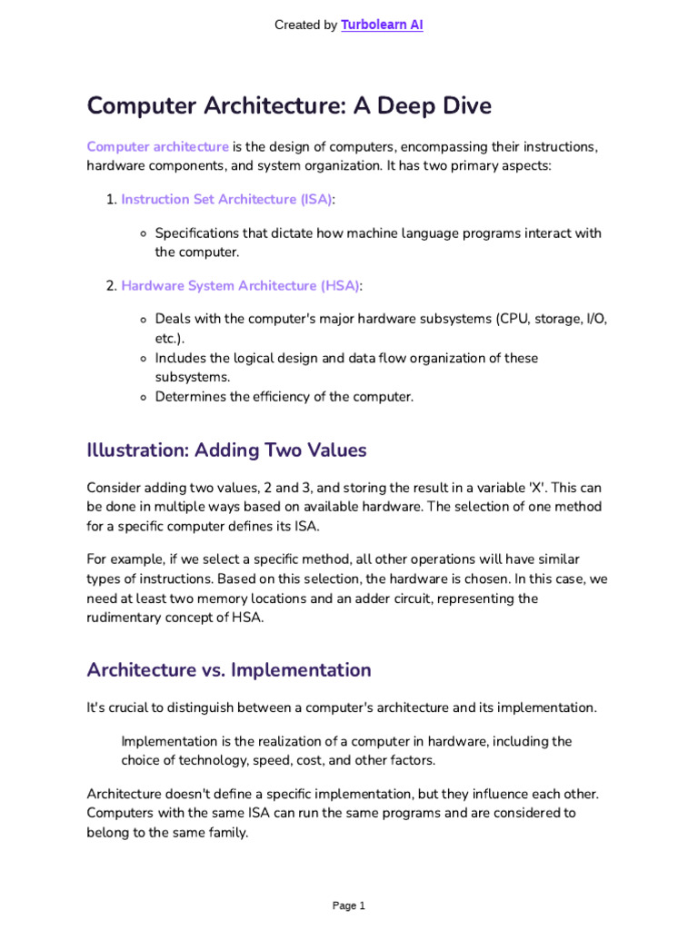 Computer Architecture Part 2 | PDF | Computer Architecture | Computer Hardware