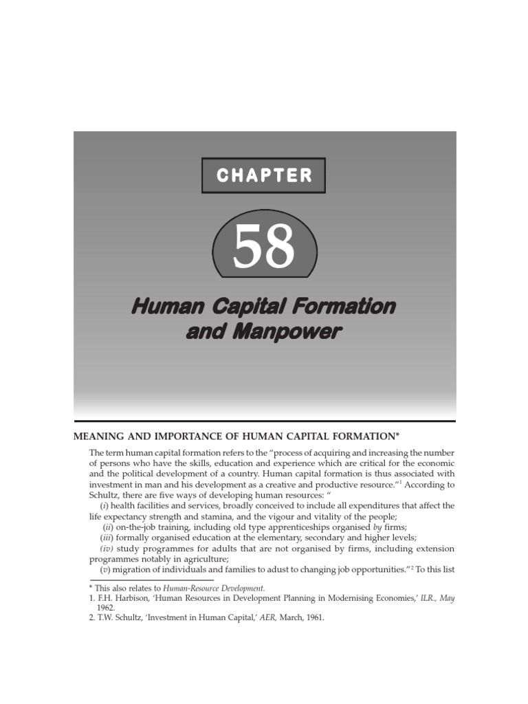 Chapter No.58 | PDF | Human Capital | Economic Growth
