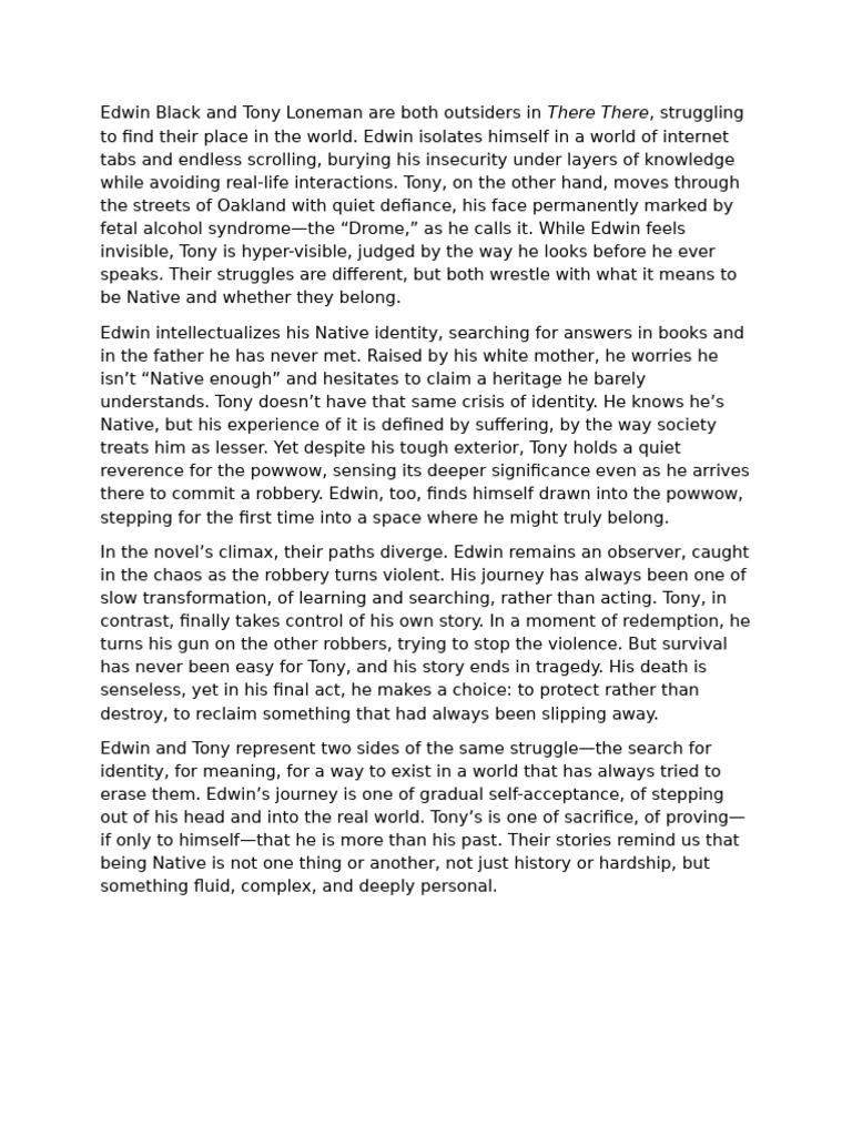 Edwin and Tony Contrast | PDF