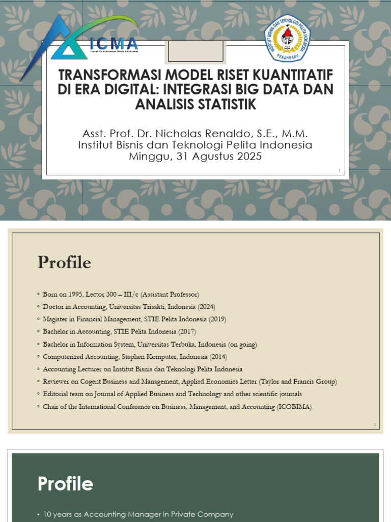 Transformasi Model Riset Kuantitatif Di Era Digital Integrasi Big Data Dan Analisis Statistik ...