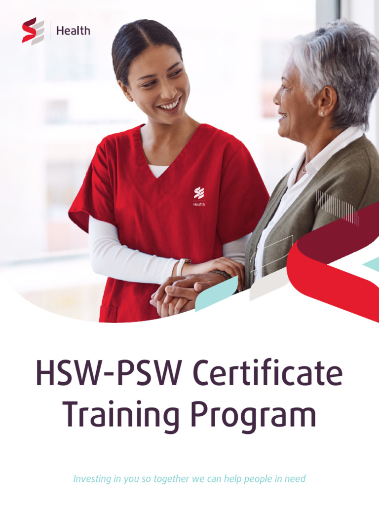 HSW-PSW Certificate Training Overview | PDF | Employment | Employee ...