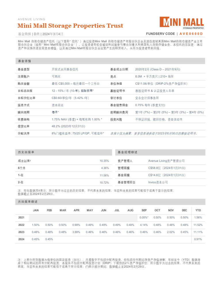 MMSP Class D Fact Sheet-Mar 2024-中文 | PDF