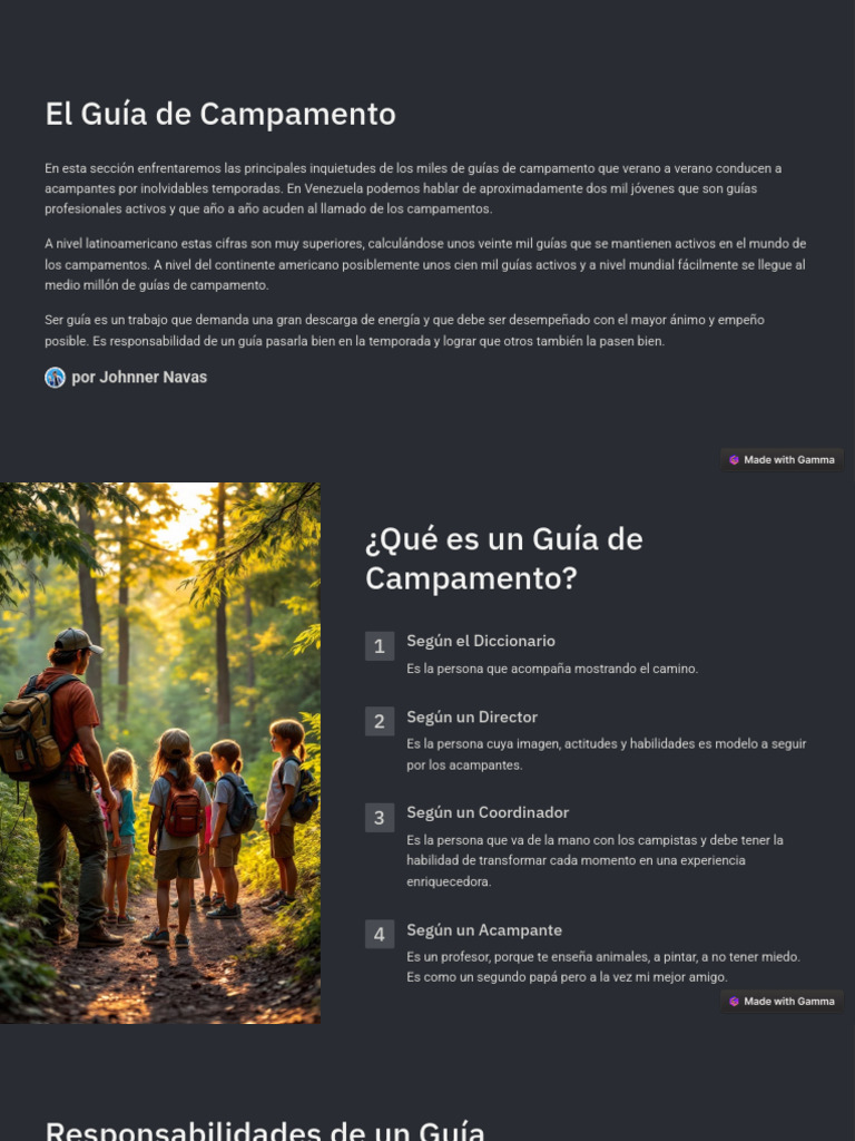 El Guia de Campamento | PDF | Cámping | Creatividad