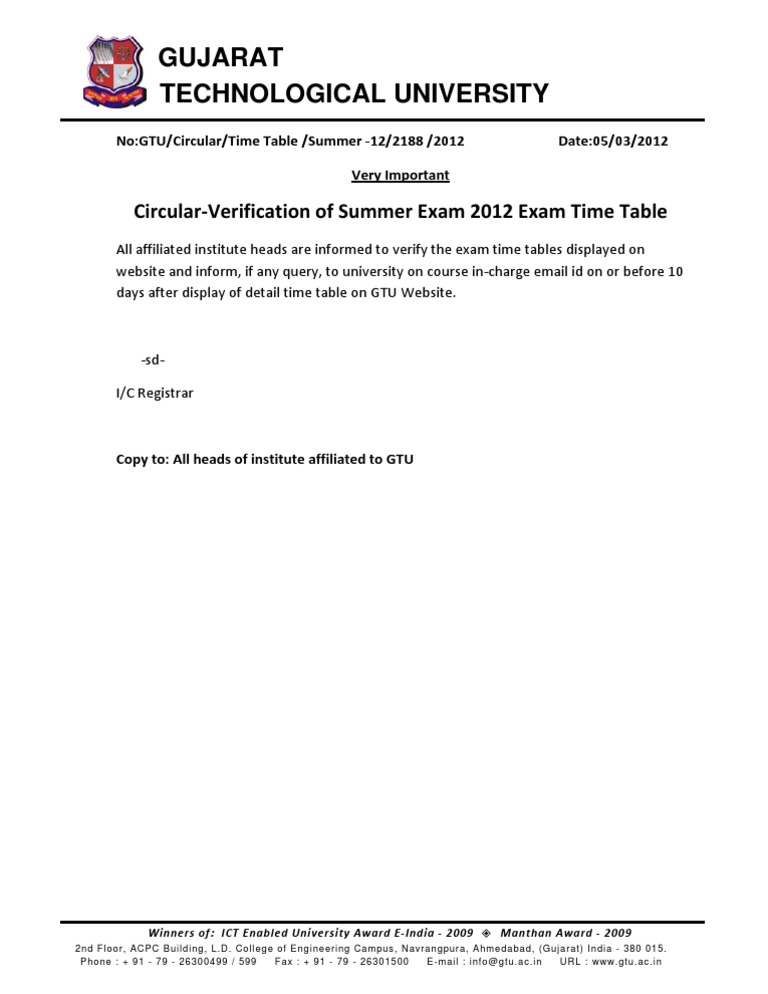 Timetable Circular | PDF