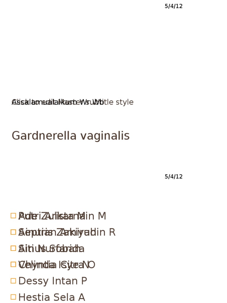 Gardnerella Vaginalis | PDF