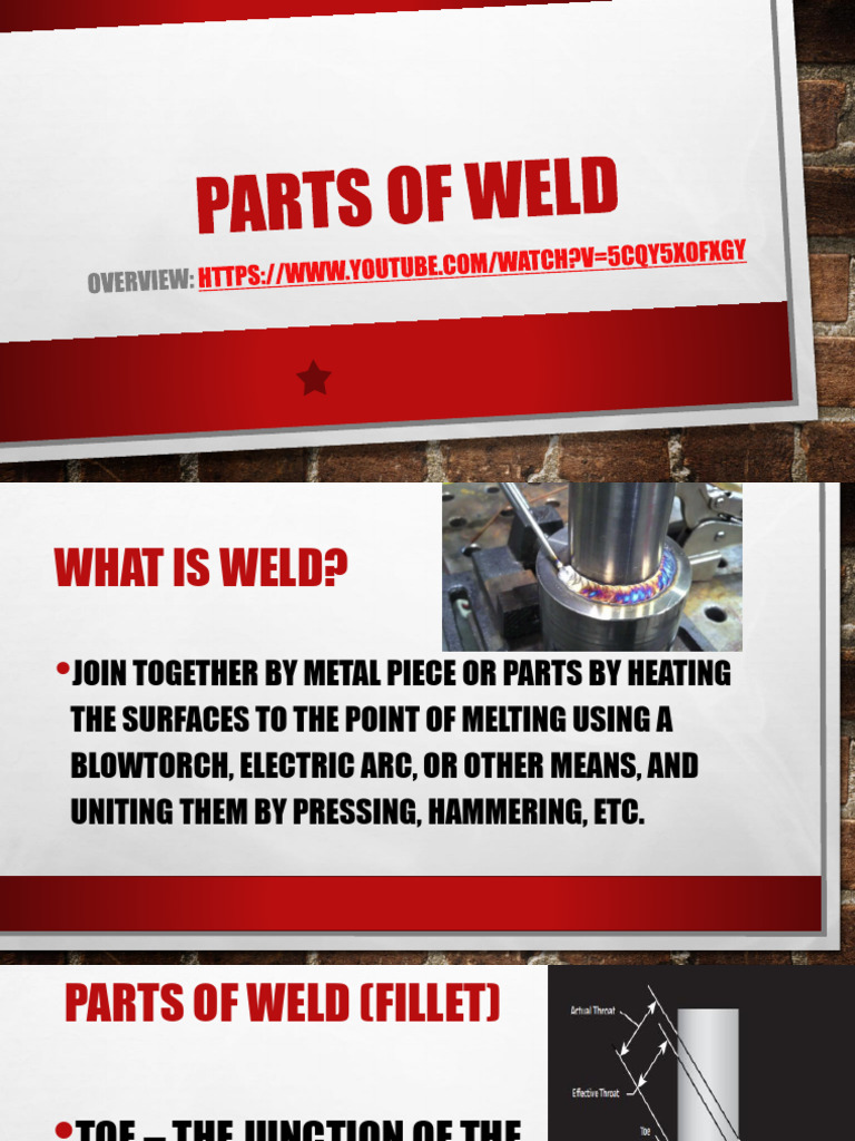 Parts of Weld: Key Components Explained | PDF