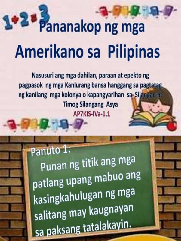 Resulta NG Pananakop NG Amerikano | PDF