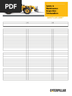 Daily Telehandler Inspection Checklist | PDF | Technology & Engineering