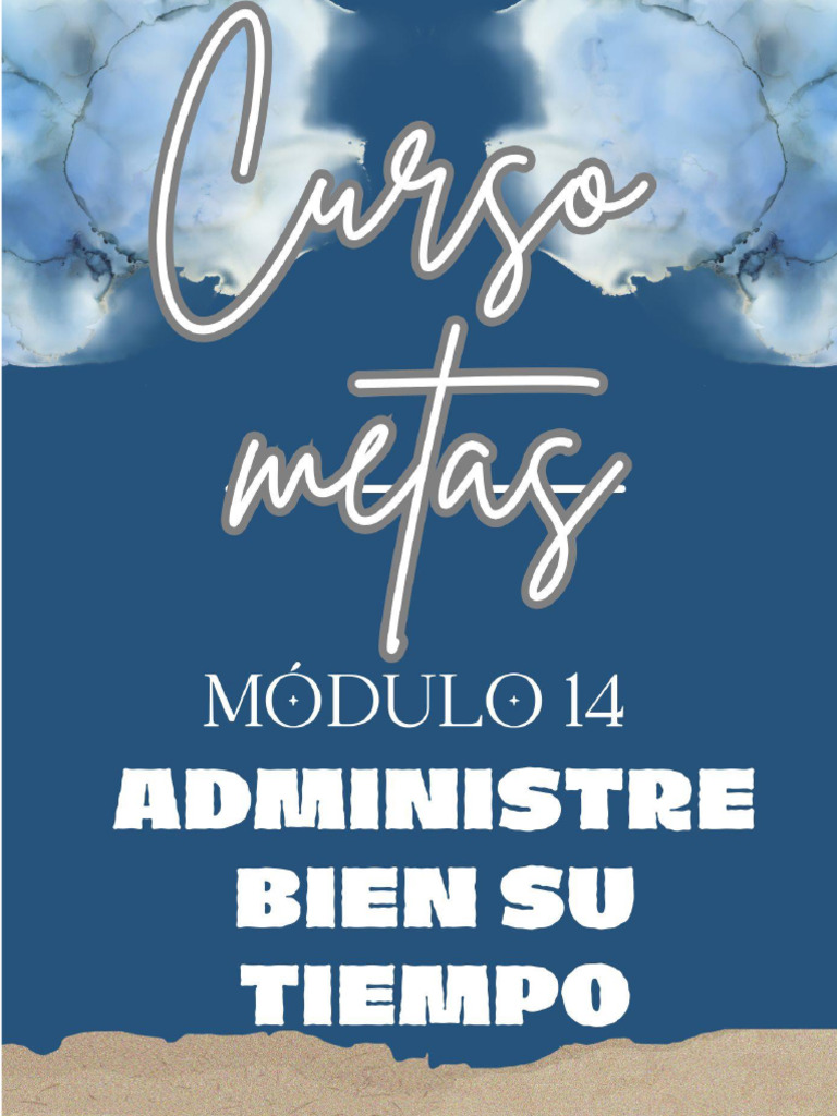 Modulo 14 Administre Bien Su Tiempo | PDF