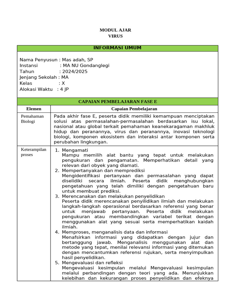 2. Modul Virus | PDF