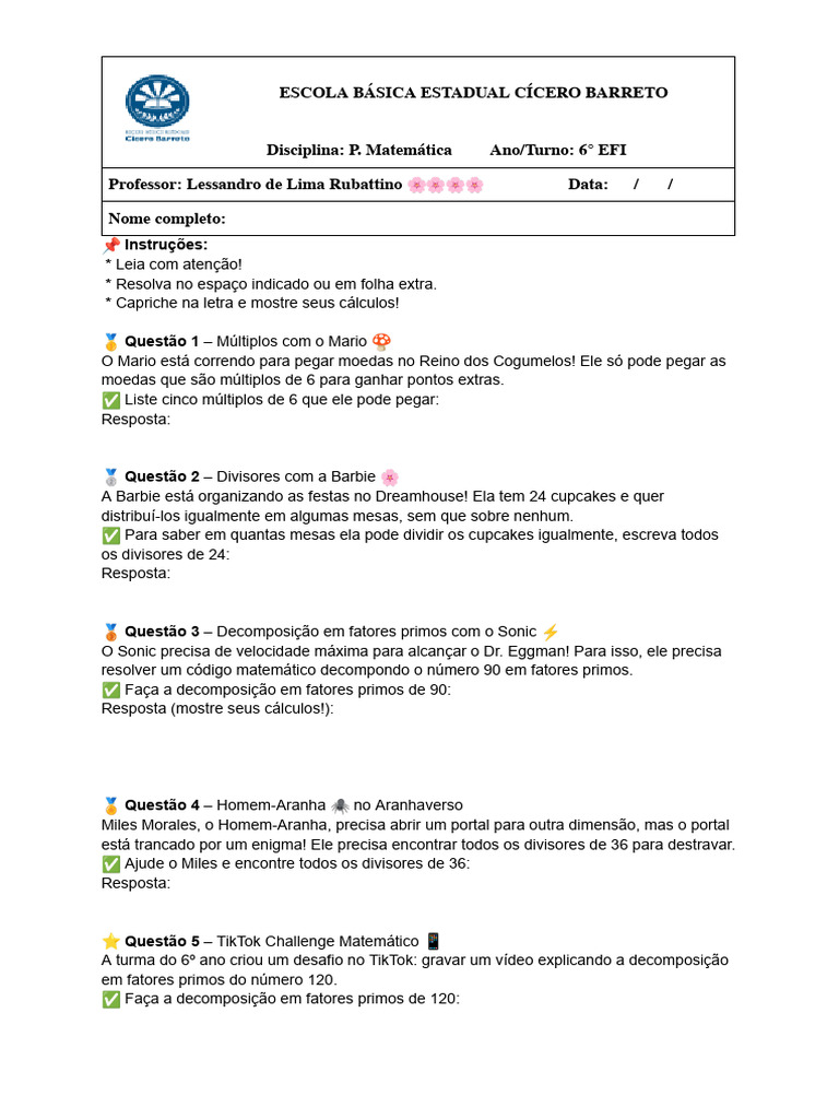 6 ano | PDF | Internet