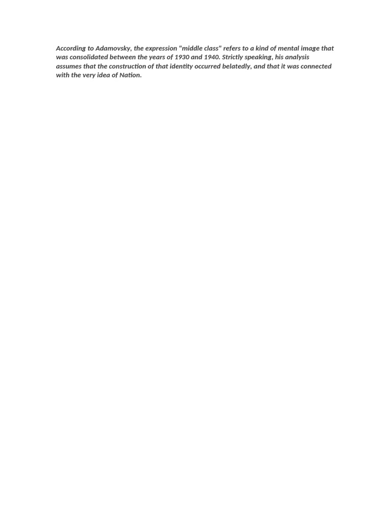 According To Adamovsky | PDF
