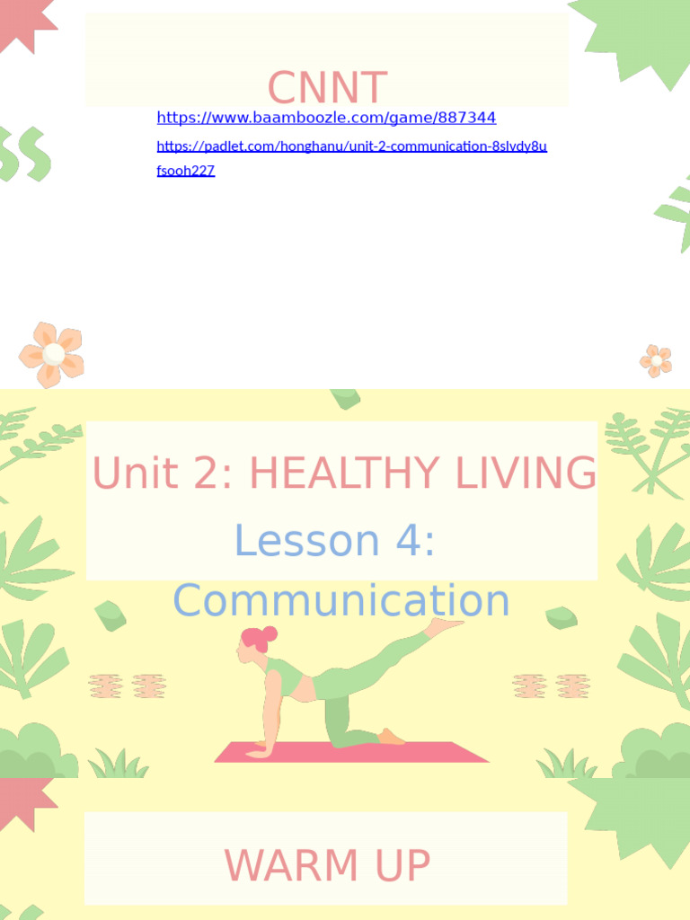 Healthy Living Communication Tips | PDF